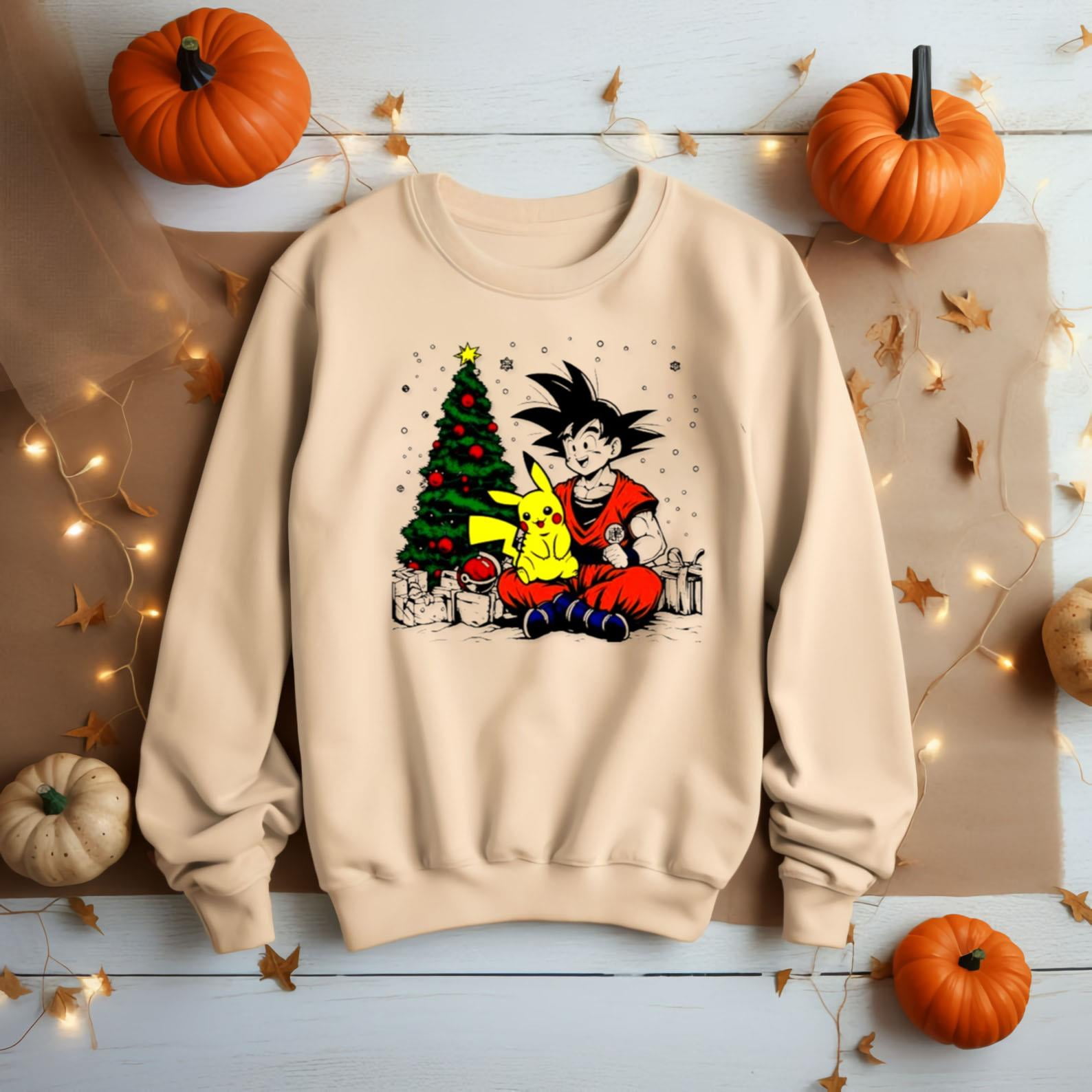 Son Goku Pikachu Dragon BallsxPokemon pine tree gifts anime Christmas ...