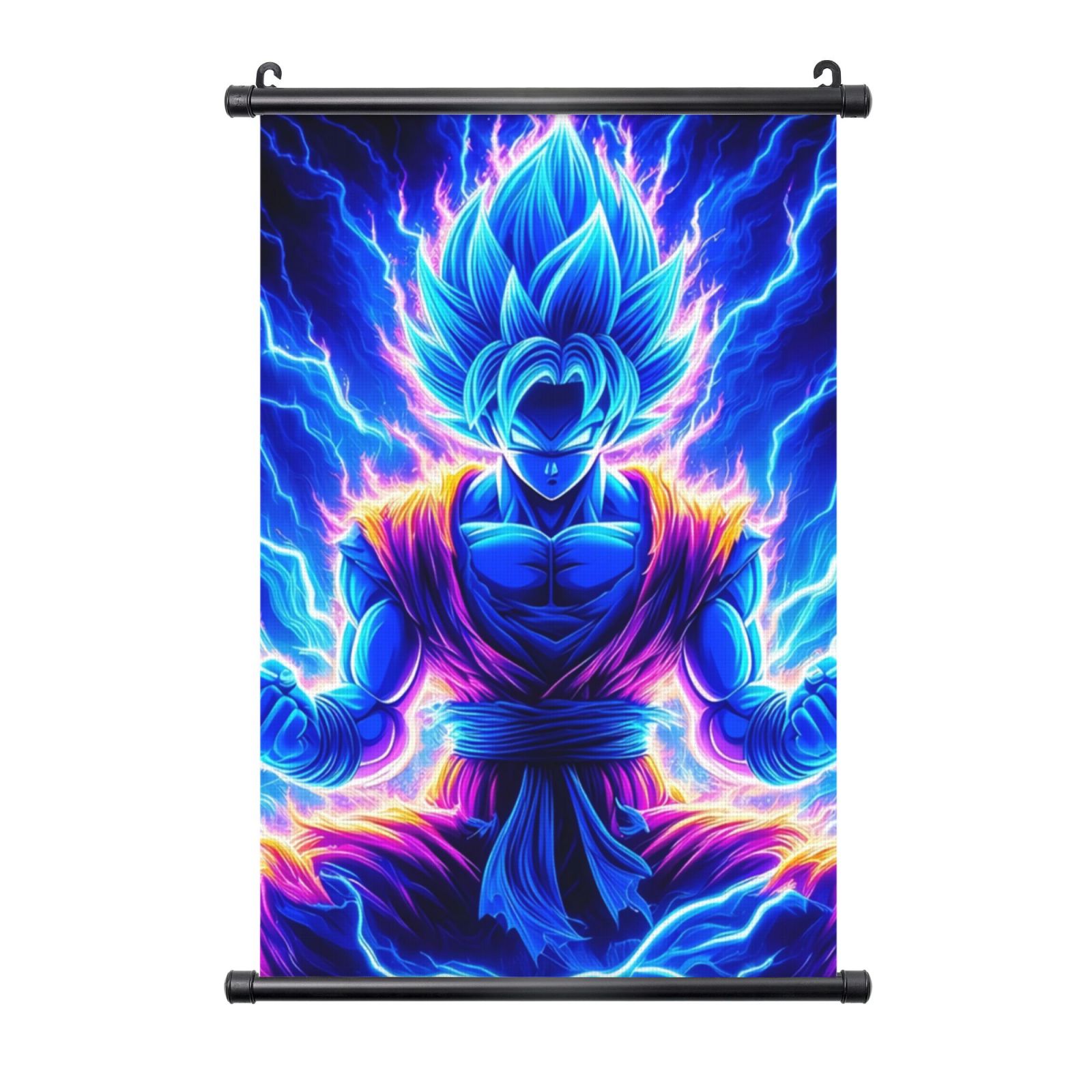 Son Goku Posters Wall Hanging Black Plastic Shaft Poster Wall Art ...