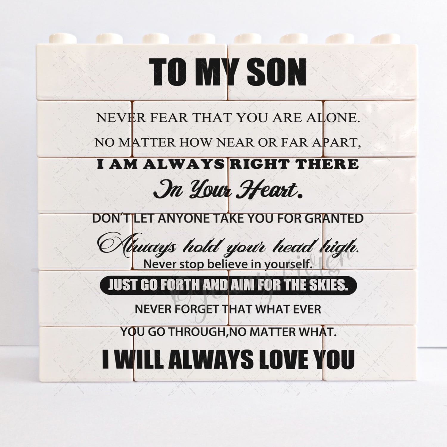 To My Son From Mom And Dad Novelty Decorative Sign, Inspirational Sign ...