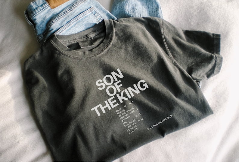 Son of the King Shirt, Jesus is King Merch, Yeshua Shirt, Christian t ...