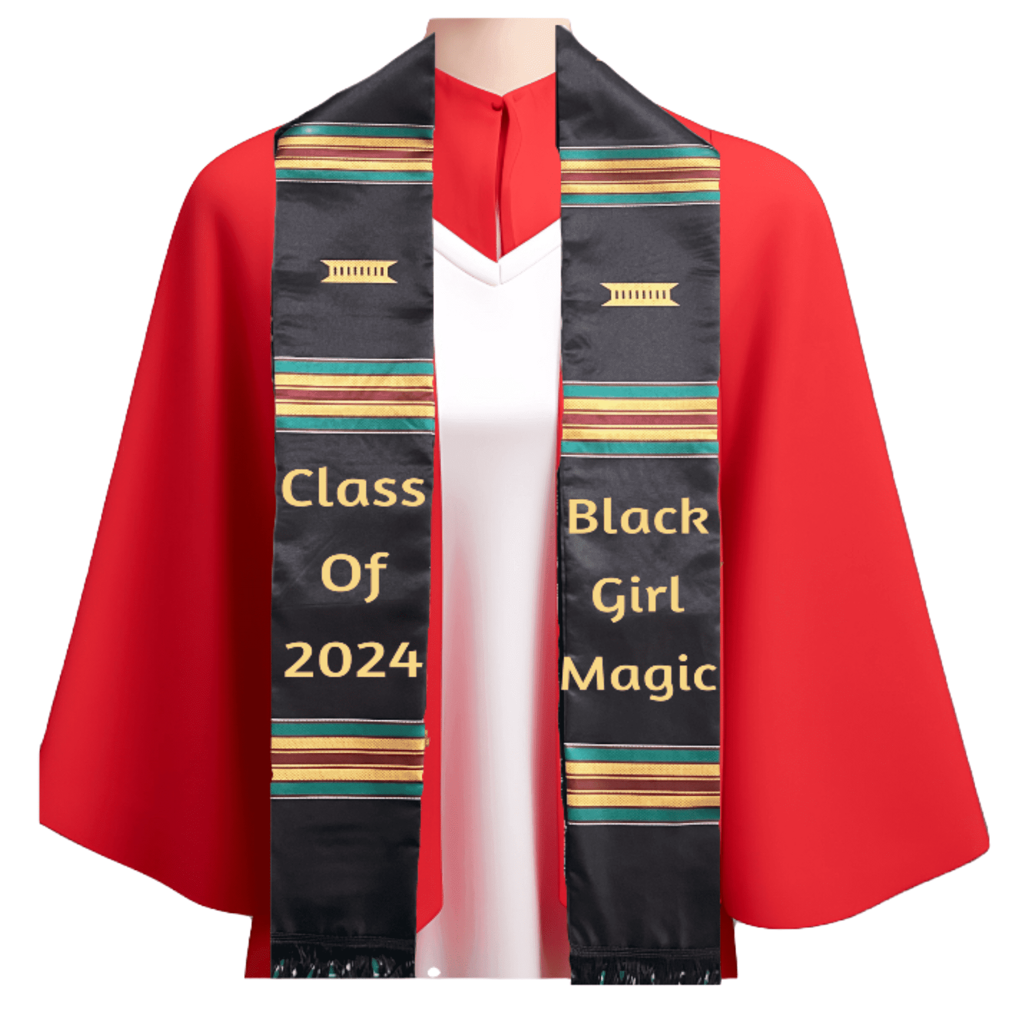SonaGear African Graduation Stole Class of 2024, Black Girl Magic ...