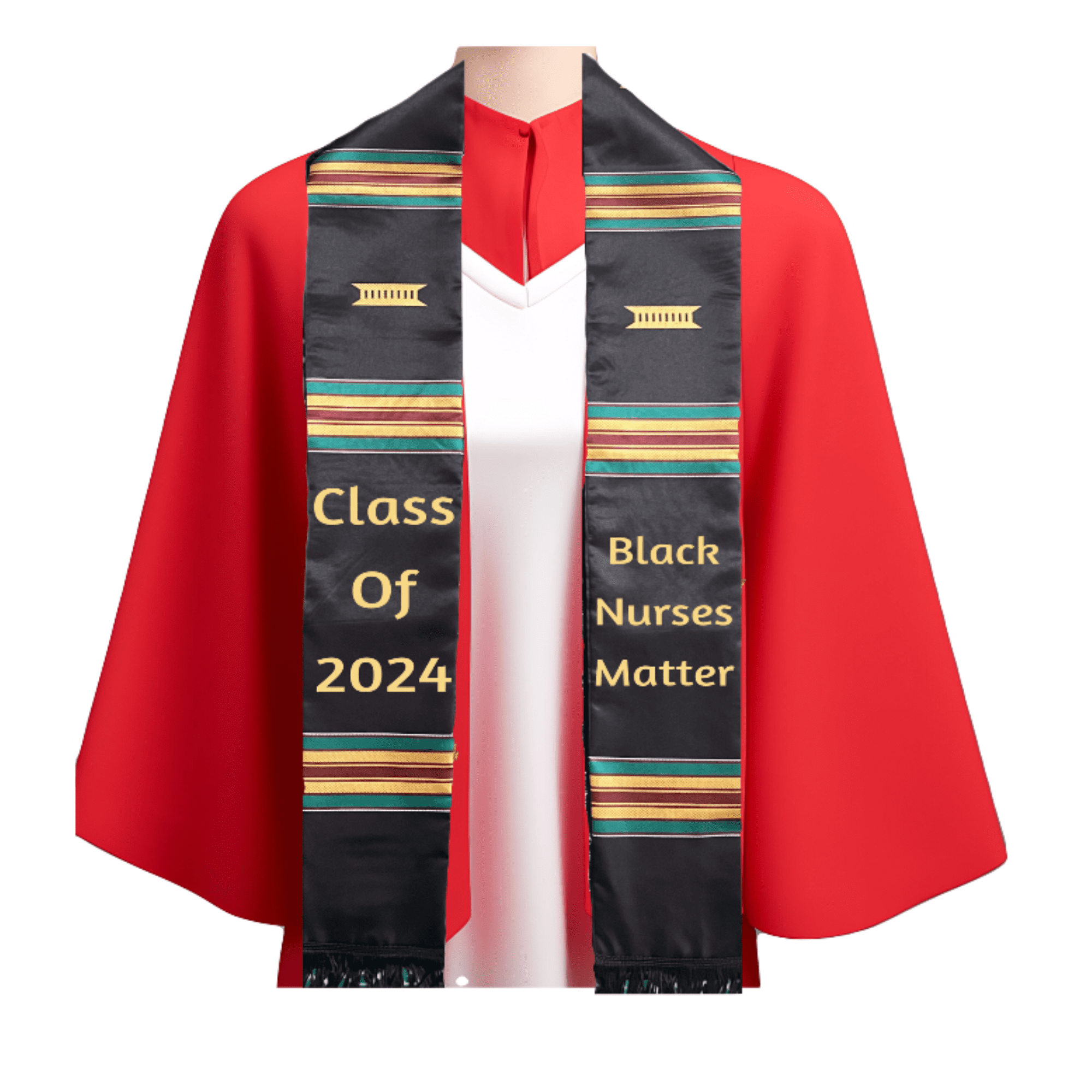 SonaGear African Graduation Stole Class of 2024, Black Nurses Matter ...