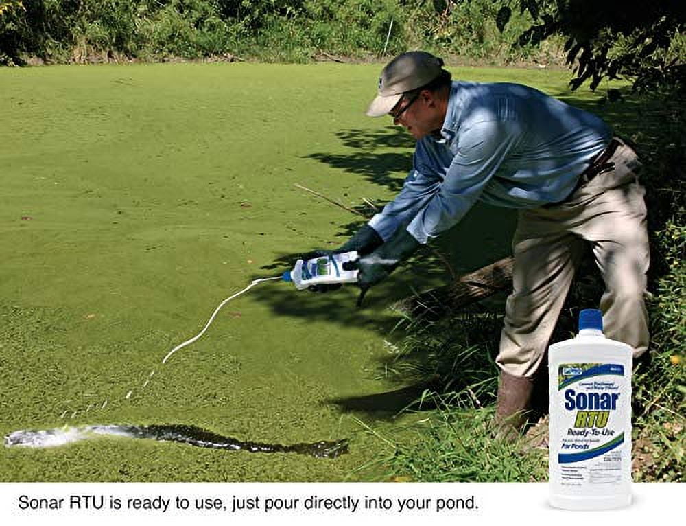 Sonar RTU (Ready-to-Use) Aquatic Herbicide - 1 Quart Systemic Herbicide for Duckweed, Hydrilla ...