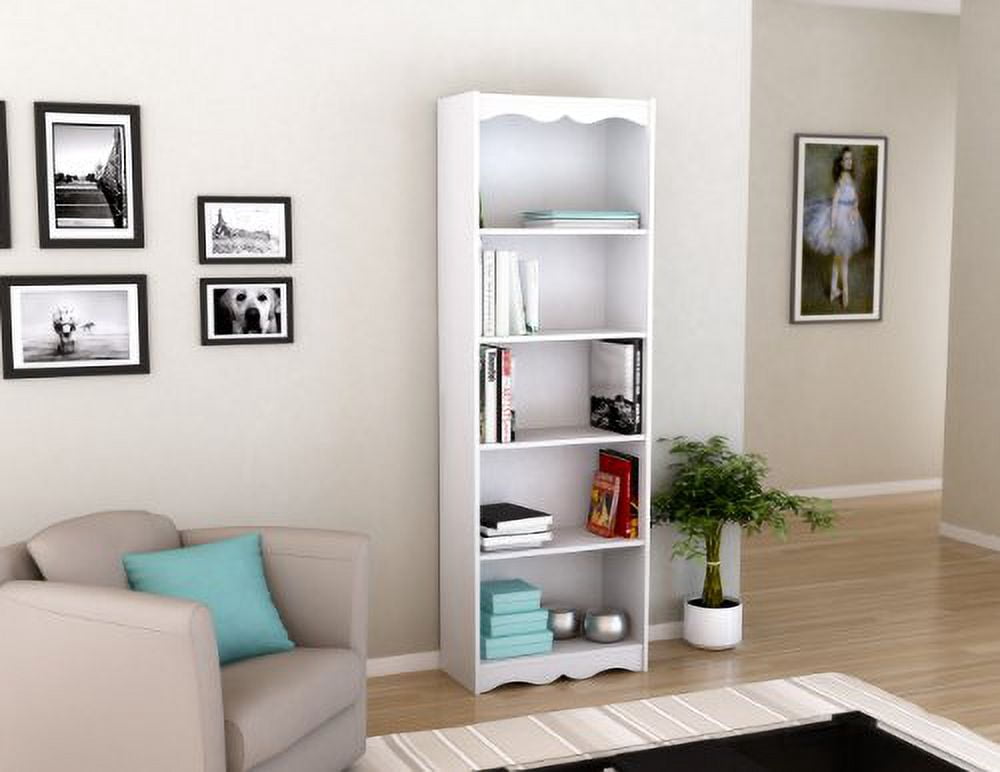 Sonax Hawthorn 72-Inch Tall Bookcase, Frost White - Walmart.com