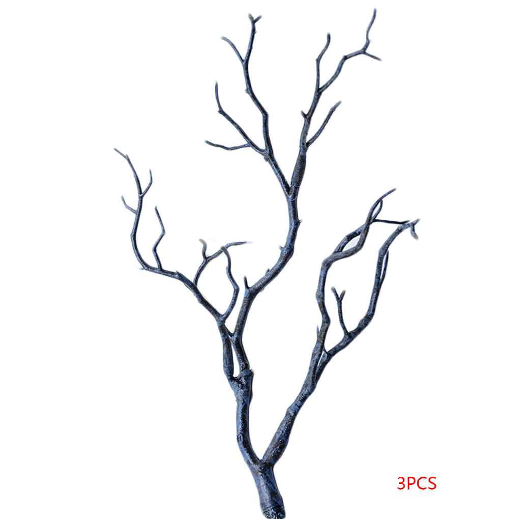 Sonceds 3pcs Large Wedding Decoration Branch Simulation Plastic Dried ...