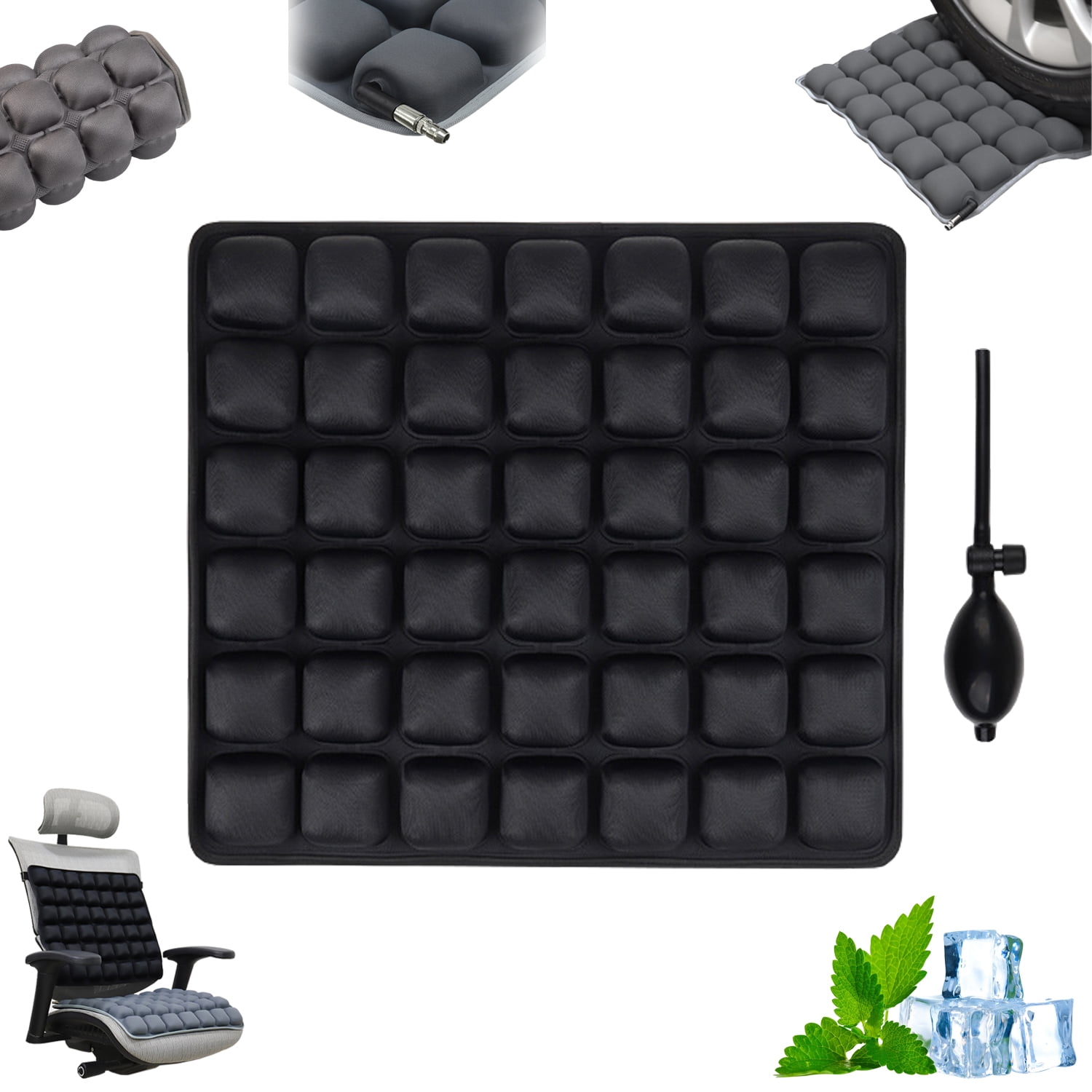 Sondur Travel Cushion, 3D Air Cell Seat Cushion, Car Seat Backpack For ...