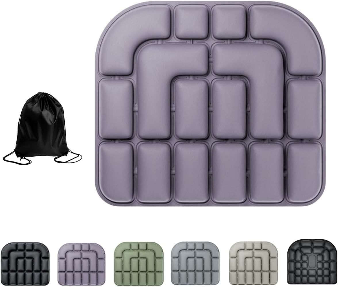 Sondur Travel Cushion,3D Air Inflatable Seat Cushion with Storage Bag ...