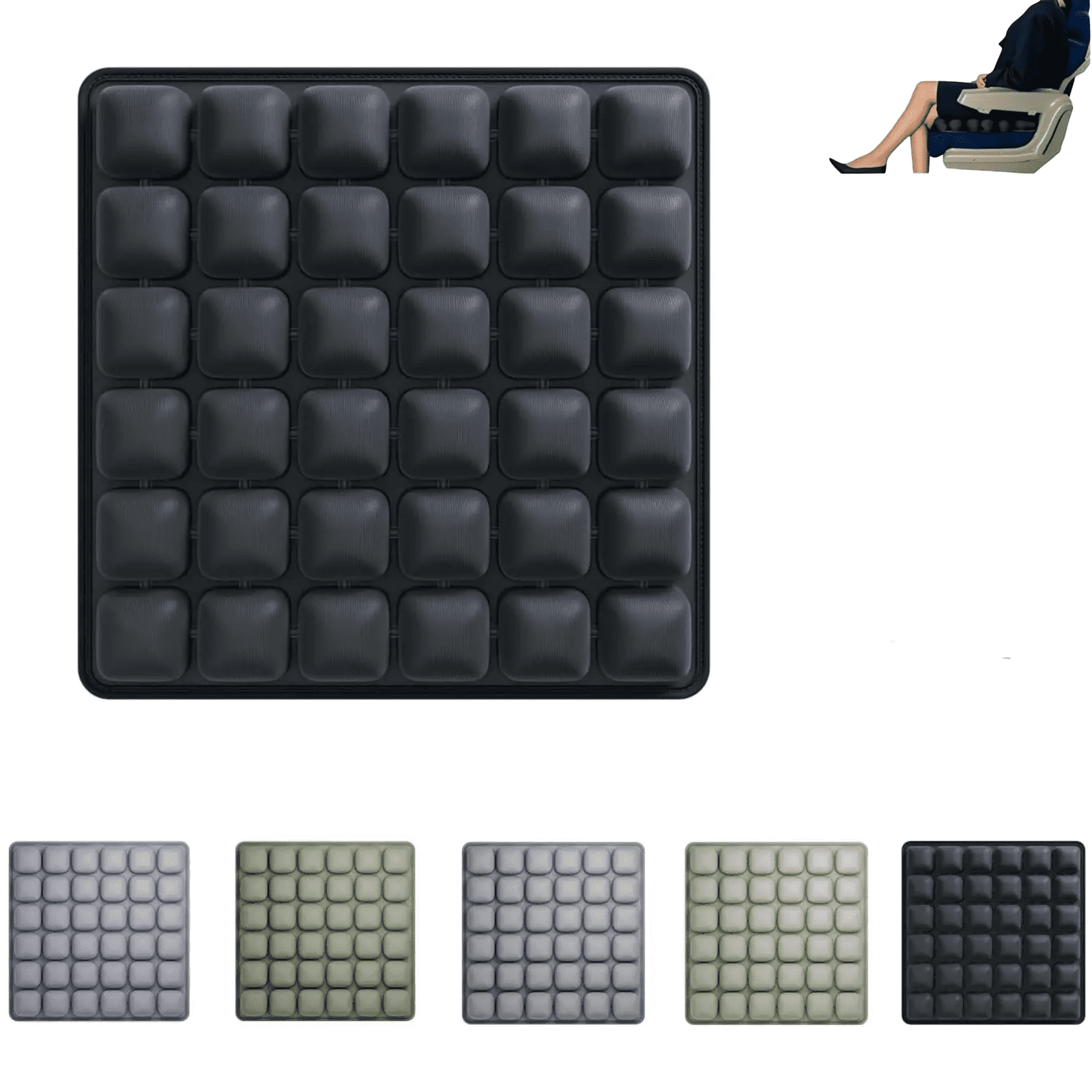 Sondur Travel Cushion,3D Air Inflatable Seat Cushion with Storage Bag ...