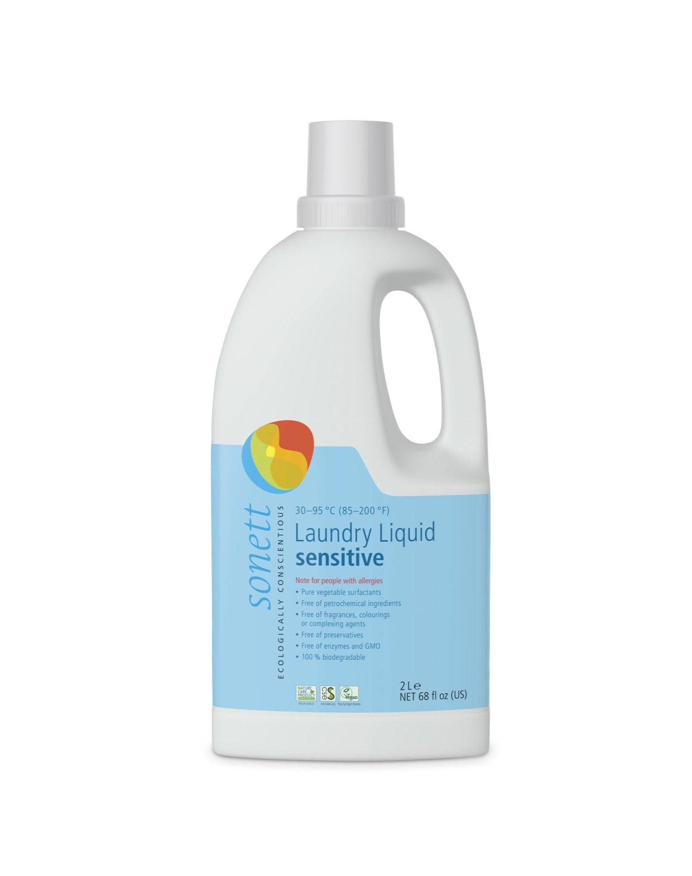 Sonett Organic Laundry Liquid Detergents, for Sensitive Skin 68fl oz ...