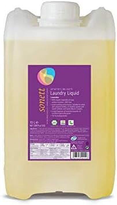 Sonett Organic Laundry Liquid Lavender (2.6 gal/10L) for all textiles ...