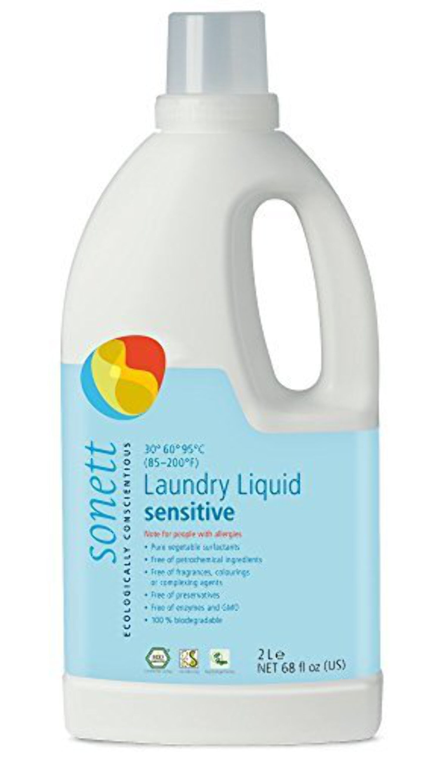 Sonett Organic Laundry Liquid Sensitive 2L / 68 fl oz - Walmart.com