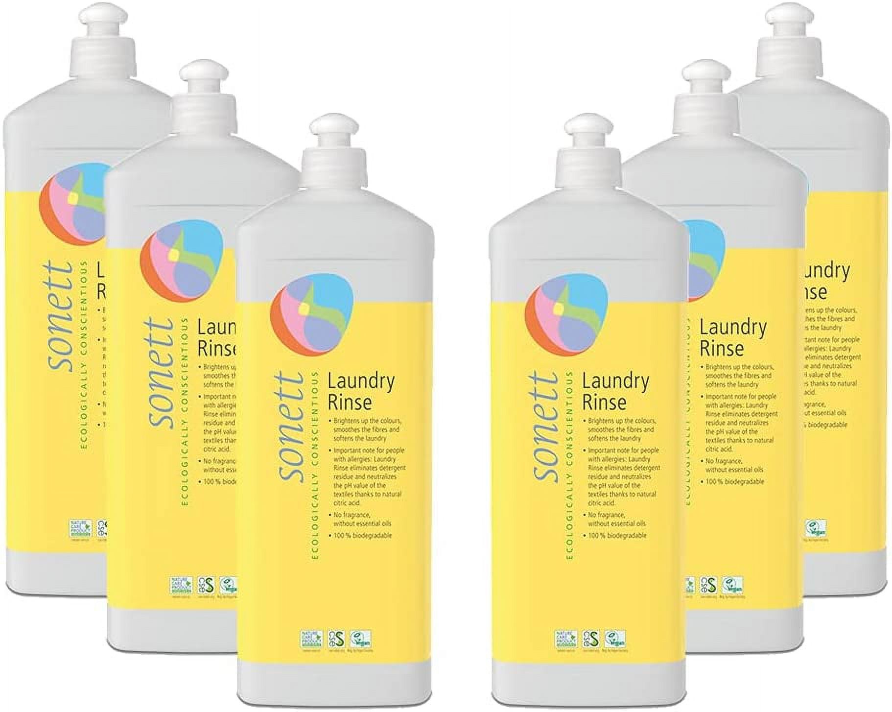 Sonett Organic Laundry Rinse detergents Soap - 34 fl.oz (Pack of 6 ...