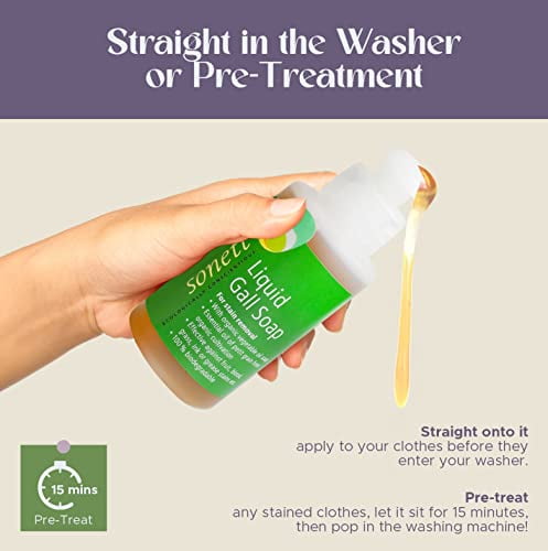 Sonett Organic Liquid Stain Remover For Clothes- Concentrated Laundry ...
