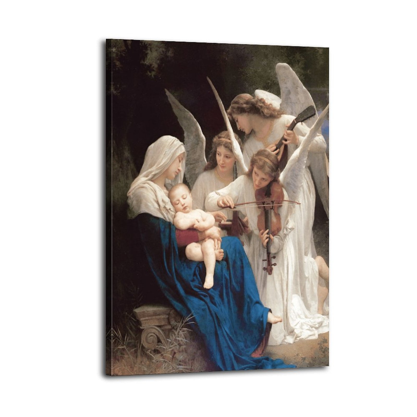 Song of Angels, Blessed Virgin Mary Holding Child Jesus Poster Wrapped ...