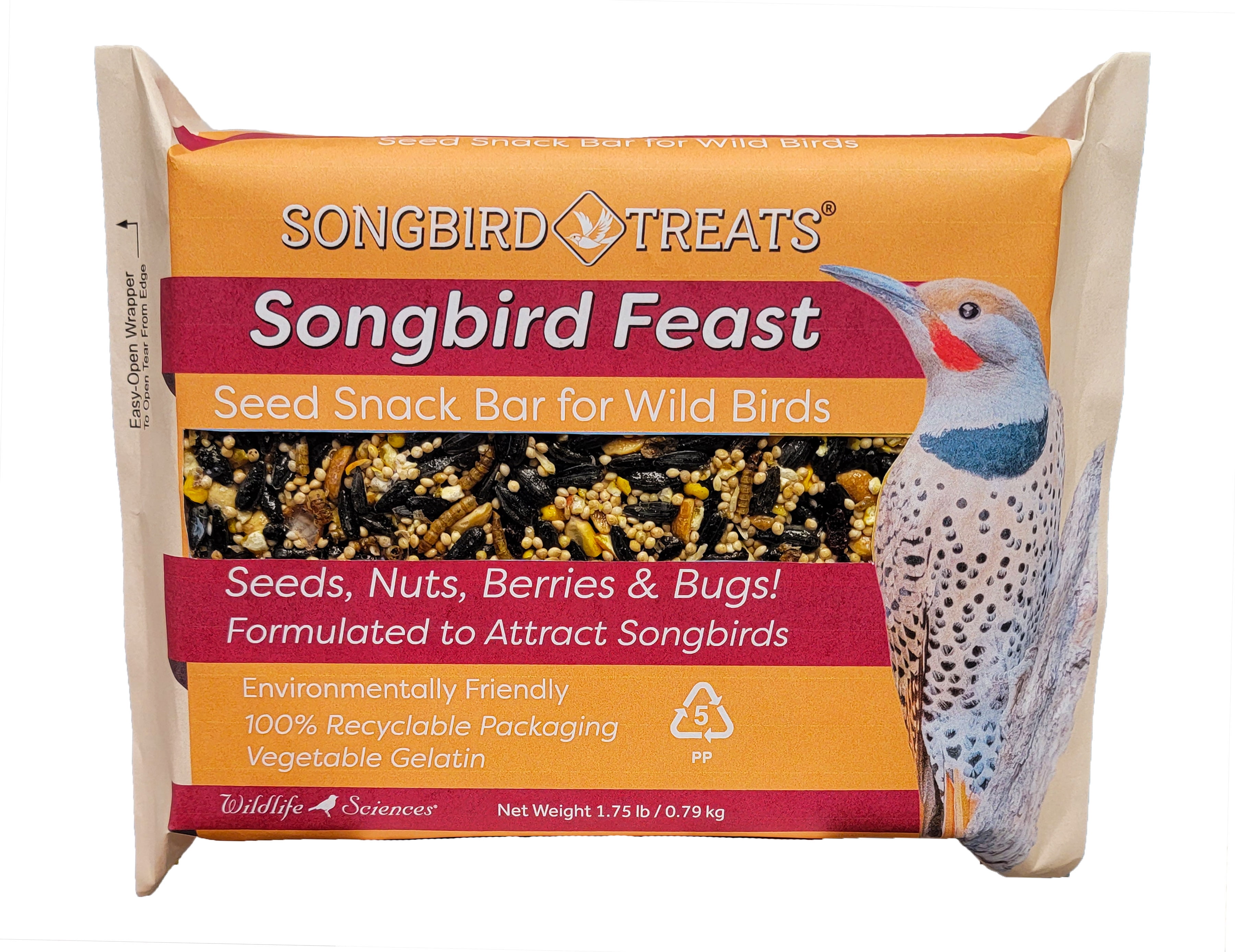Song Bird Treats Songbird Feast Seed Bar - Walmart.com