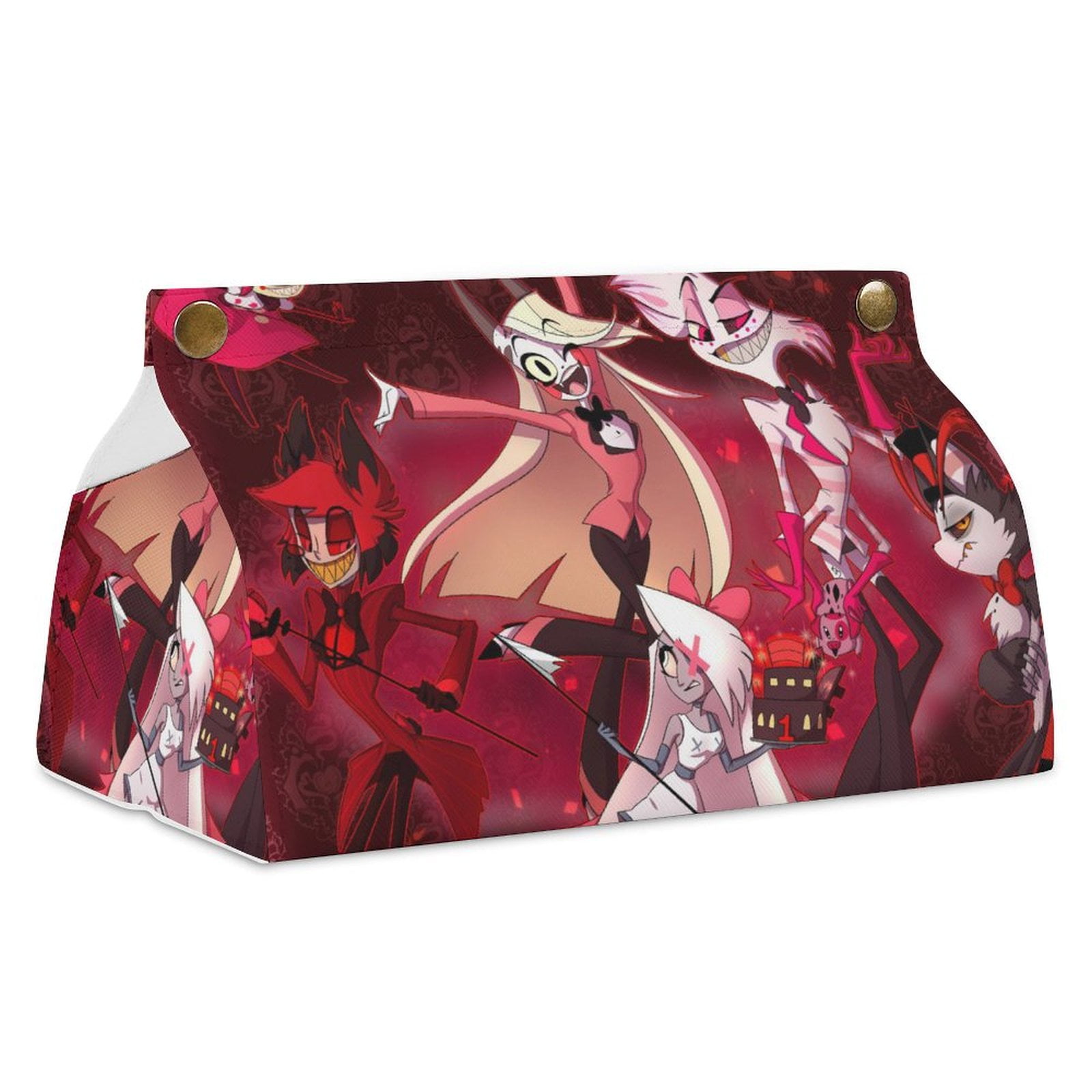 Song Hazbin Hotel Tissue Box Cover PU Tissue Paper Case Pouch Holder ...