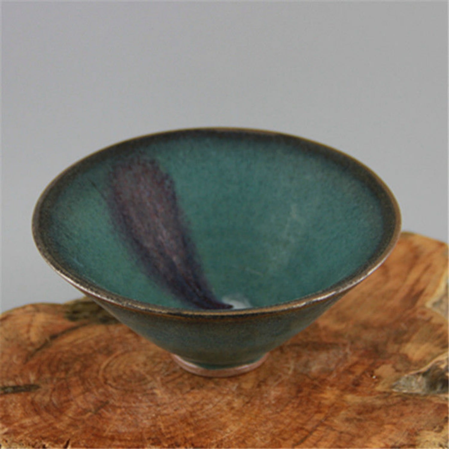 Song Jun Kiln Style Red Spot Tea Bowl Douli Shape Vintage Porcelain Antique Replica Chinese ...