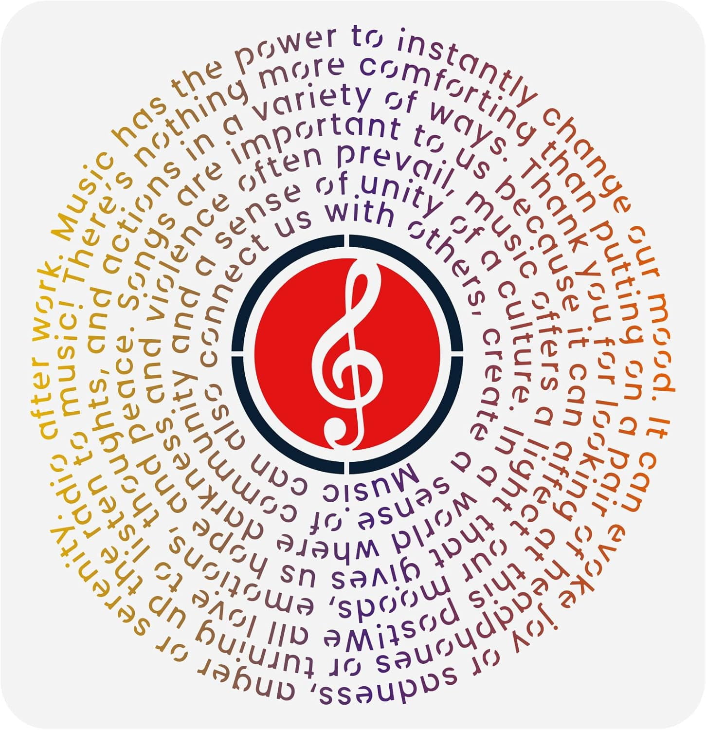 Song Lyrics Record Stencil 11.8x11.8inch Alphabet Record Drawing ...