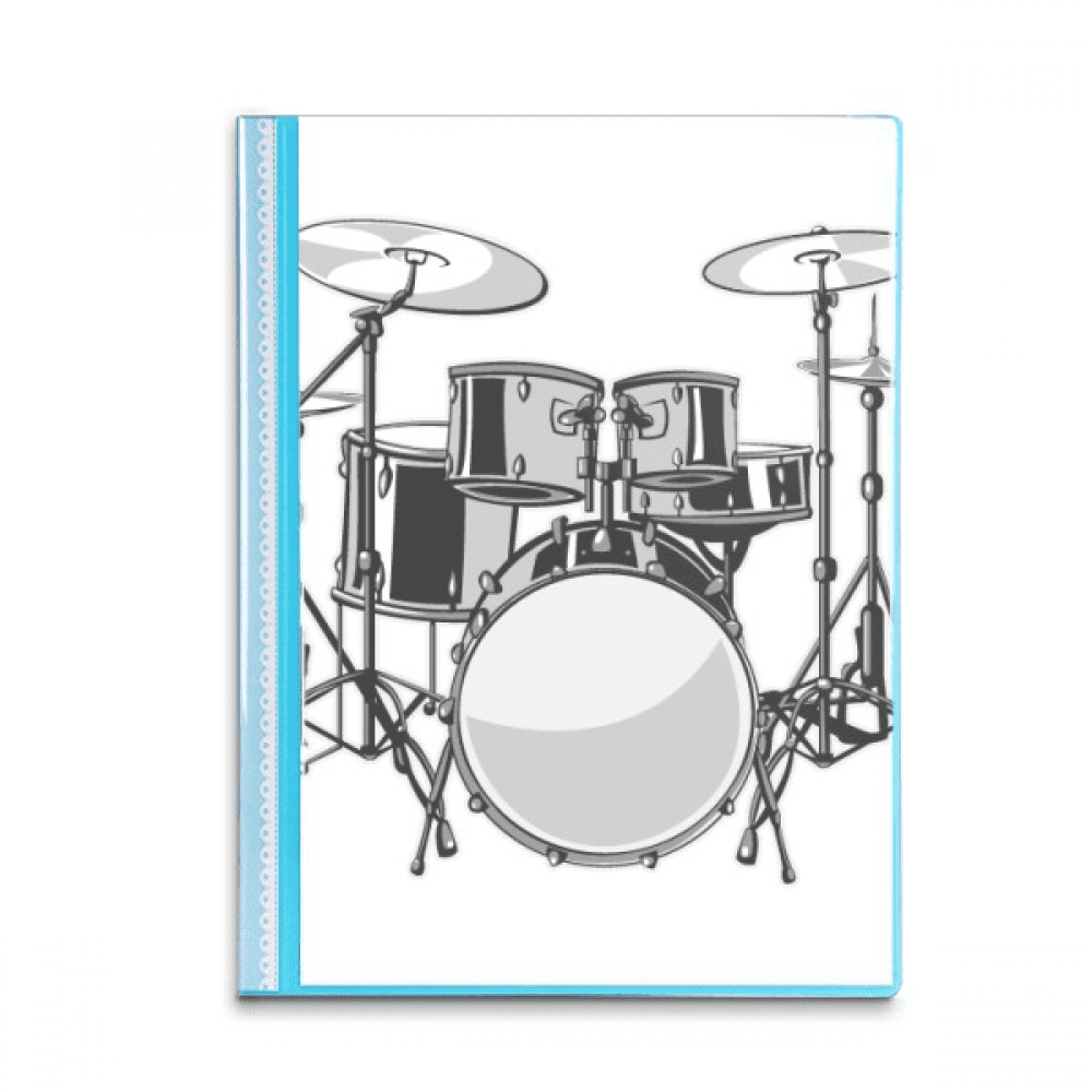 Song Music Drum Kit Energy Illustrate Book Sheet Protectors Portfolio ...