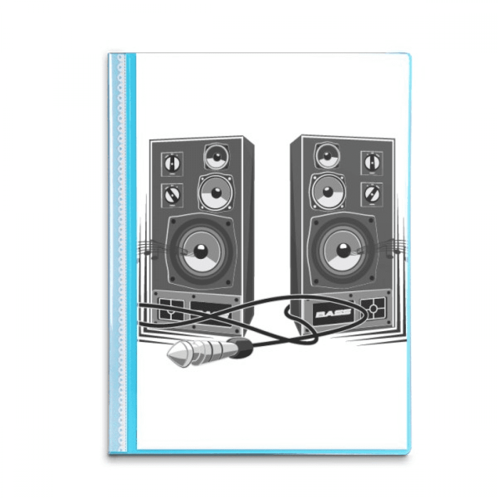 Song Music Loudspeaker Box Pattern Book Sheet Protectors Portfolio ...