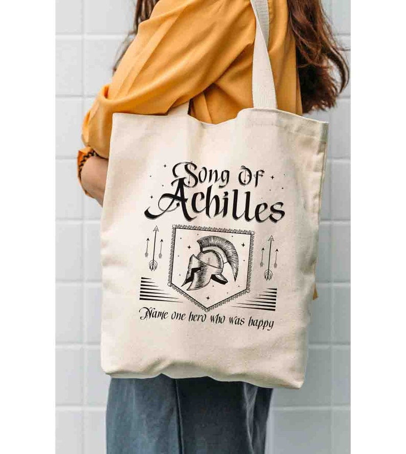 Song Of Achilles Tote Bag, Achilles And Patroclus, Greek Mythology Tote ...