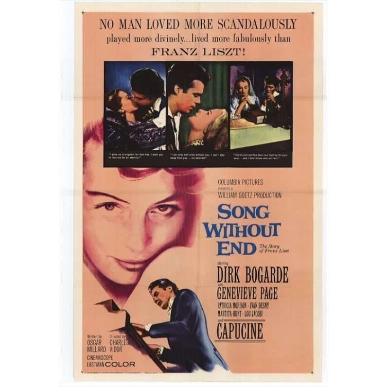 Song Without End Movie Poster (11 x 17) - Walmart.com