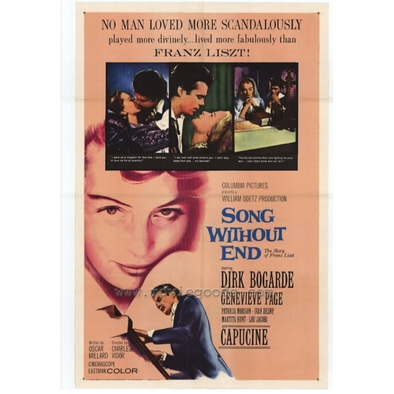 Song Without End Movie Poster Print (27 x 40) - Walmart.com