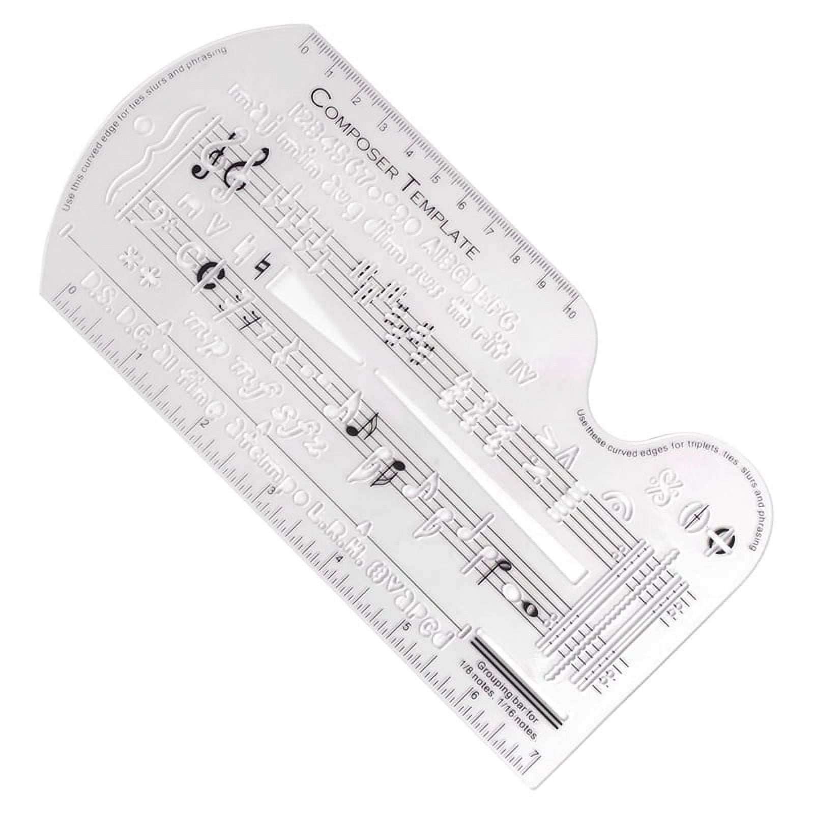 Song Writer'S Composing Template Stencil for Music Notes & Symbols ...