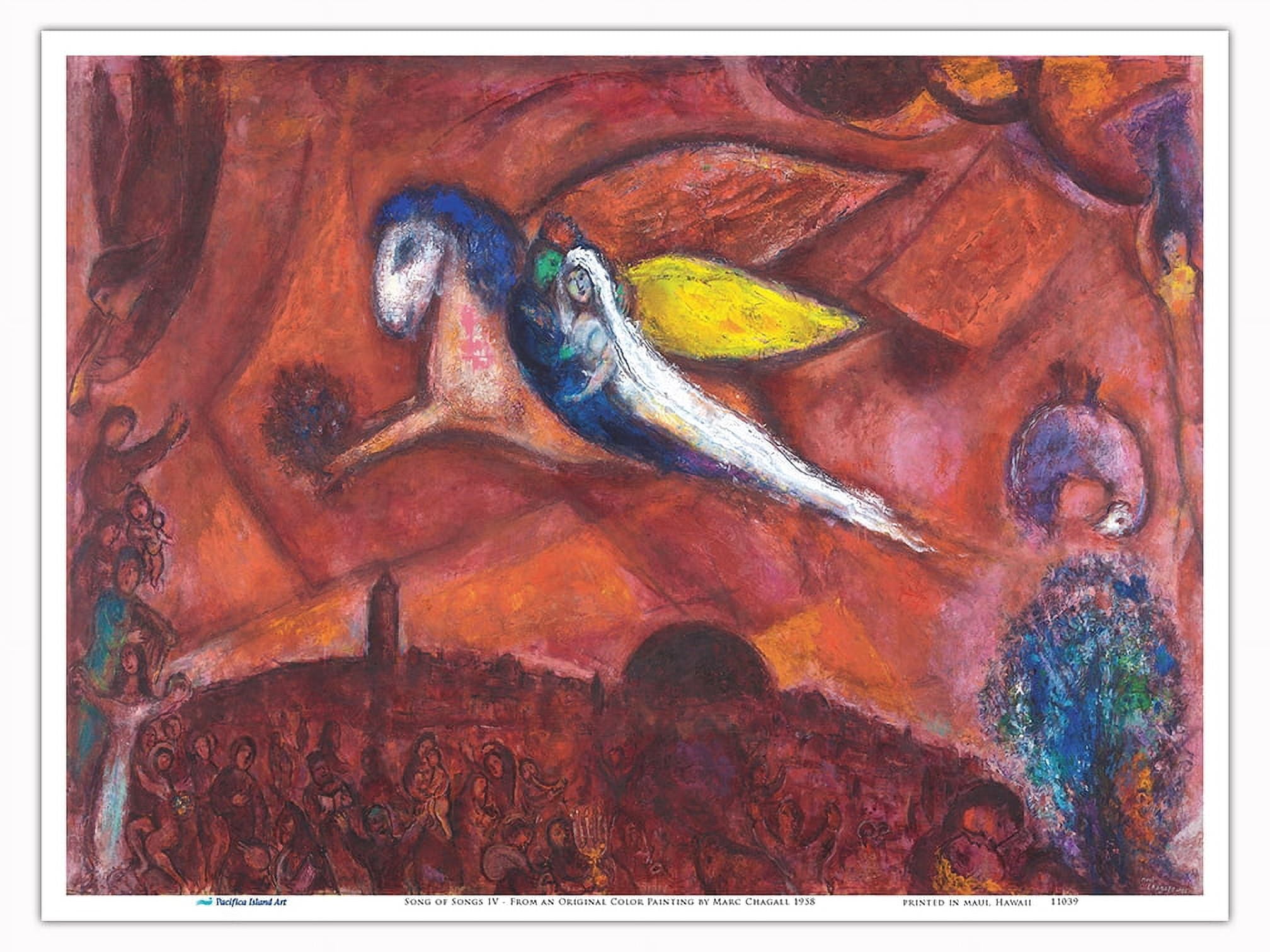 Song of Songs IV - From an Original Color Painting by Marc Chagall c ...