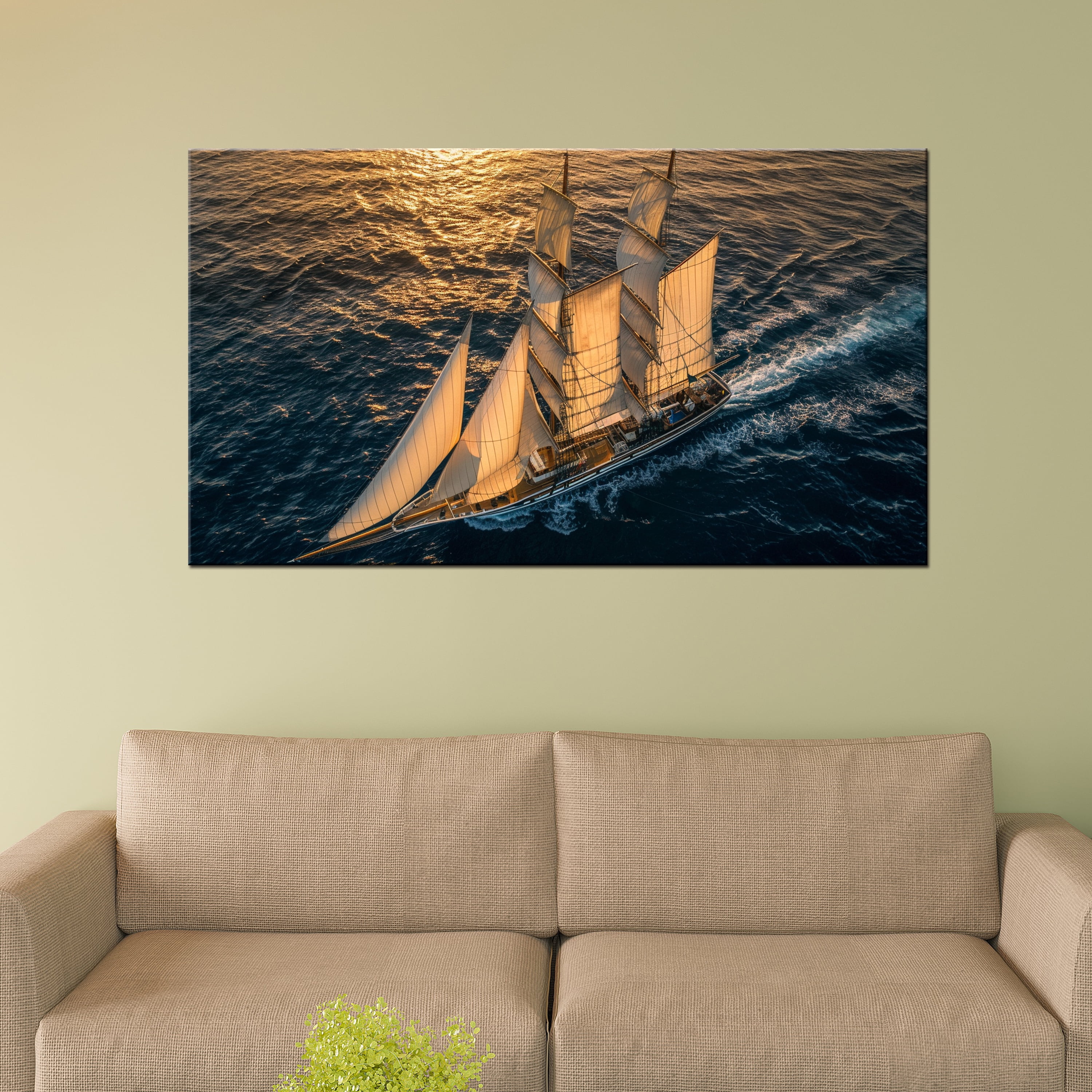 Song of the Sails- Large Sailing Boat (16"x24" customizable) by Genie's ...
