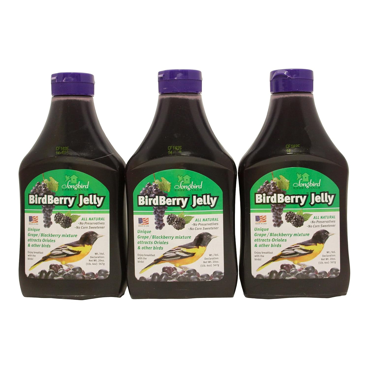 Songbird Essentials 20 Ounce BirdBerry Jelly Squeeze Bottle Bird Feeder ...