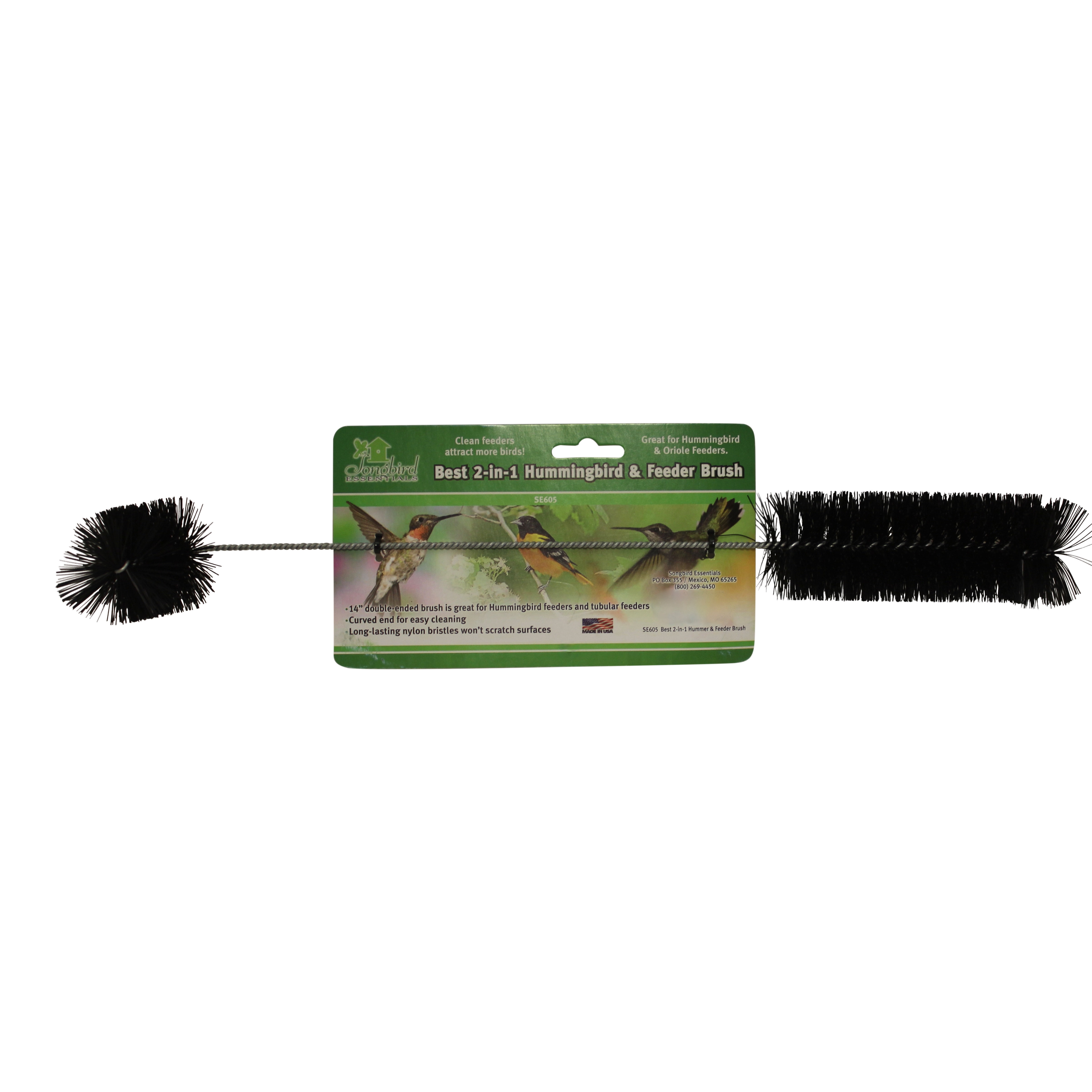 Songbird Essentials Bird Feeder Cleaning Brush, Best 2 in 1 Scrub Brush ...