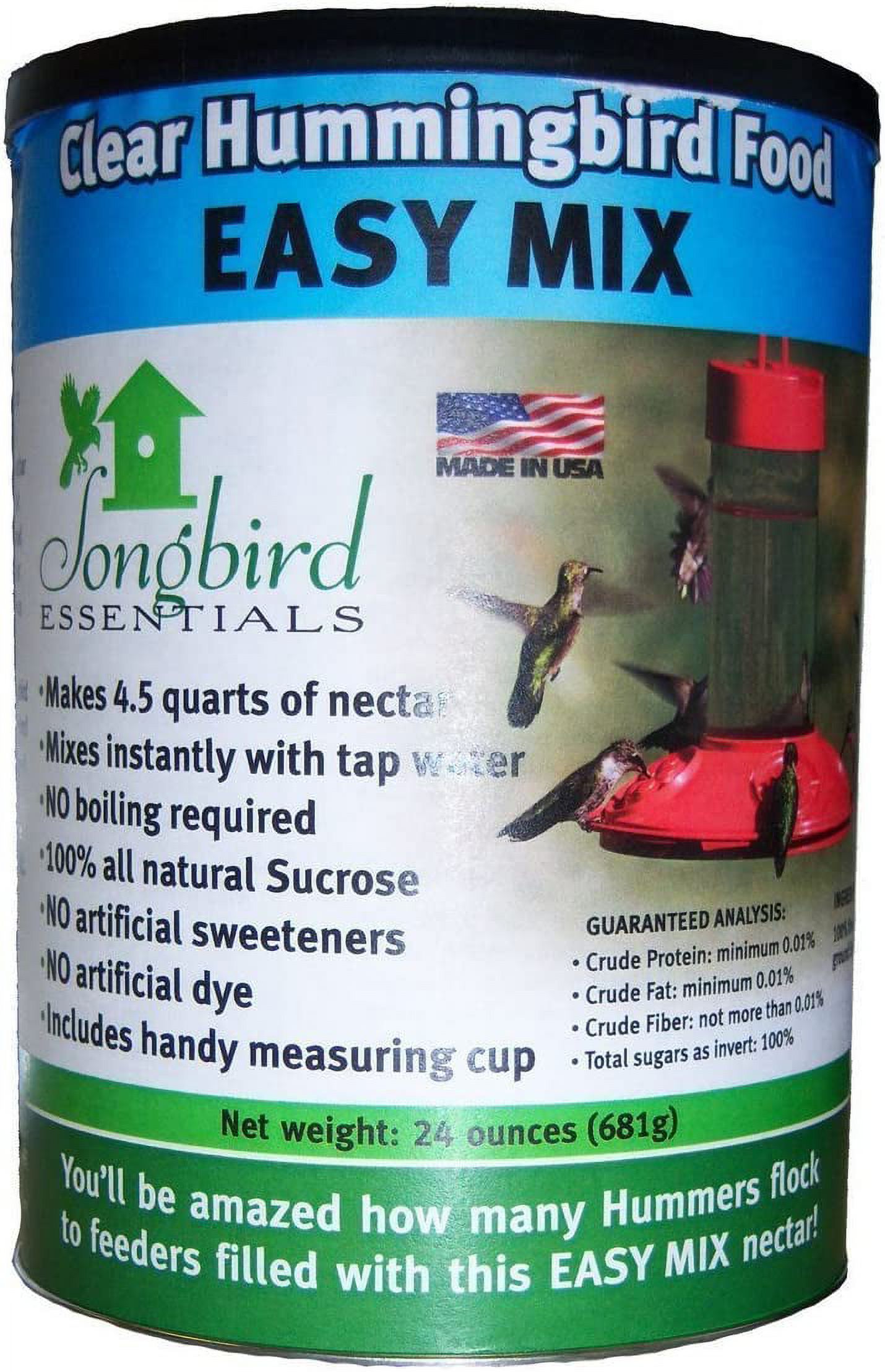 Songbird Essentials SE629 Clear Hummingbird Nectar, 144 Ounces (6 ...