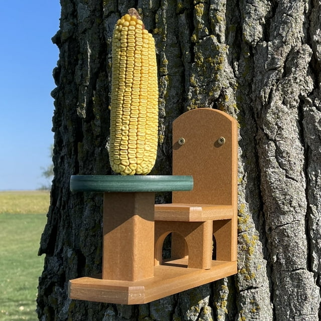 Songbird Essentials Squirrel Feeder Corn on the Cob Feeder Recycled ...
