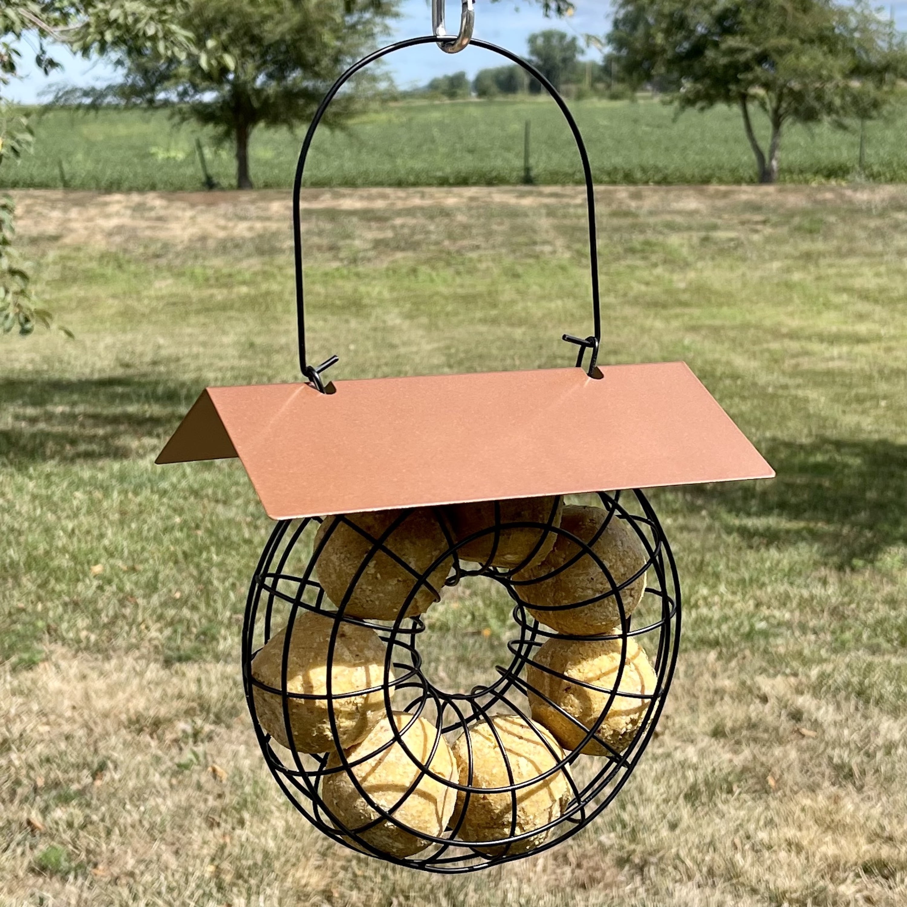 Songbird Essentials Suet Feeder for Suet Balls Metal Hanging Bird ...