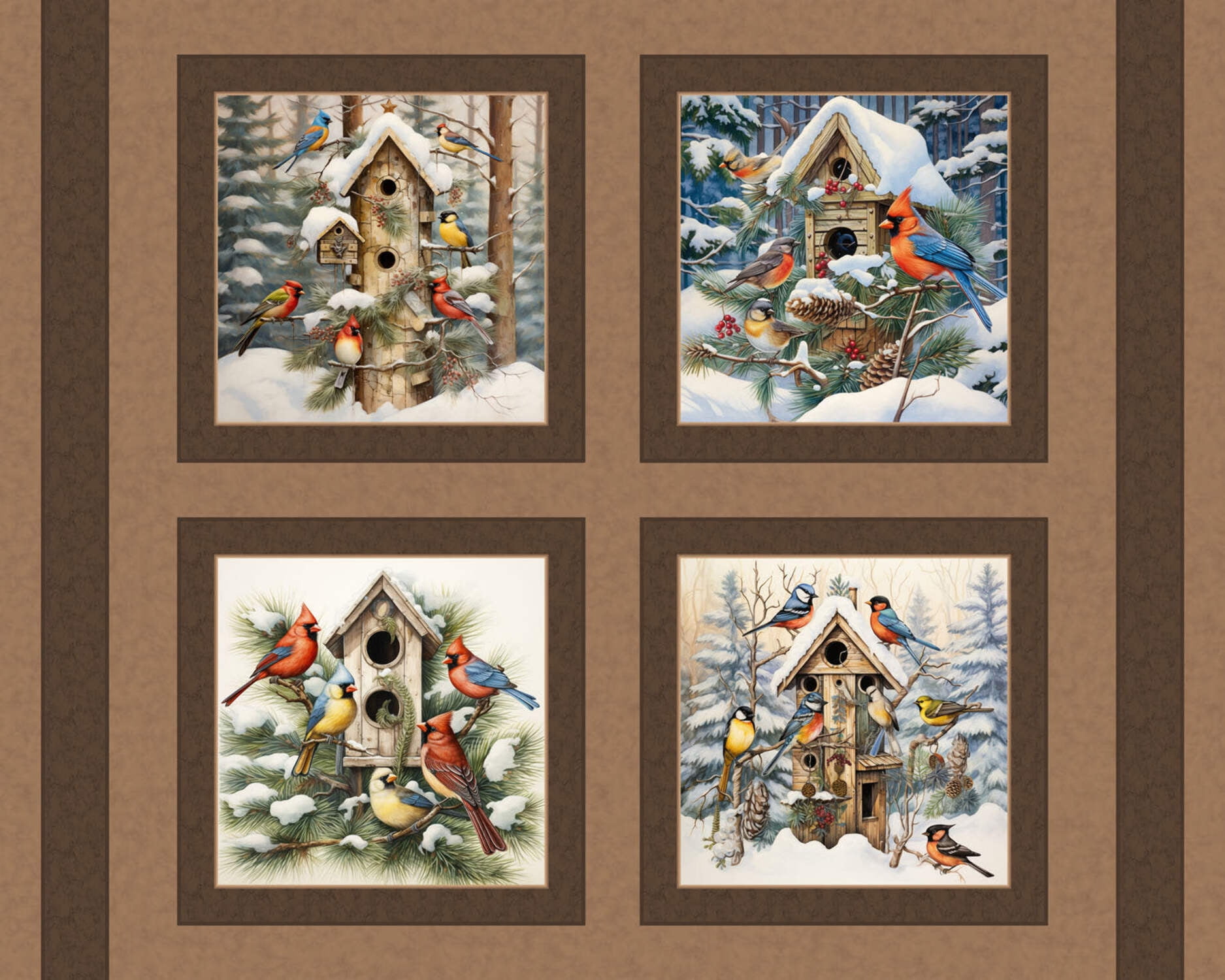 Songbird Pillow Panel Cotton Fabric - Walmart.com