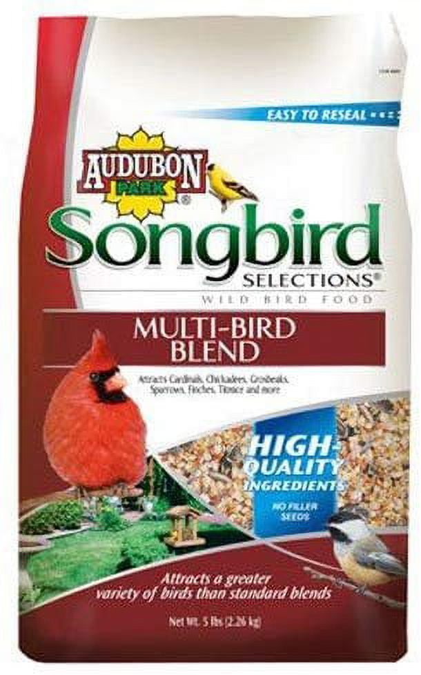 Songbird Selections 11985 Multi-Bird Seed Blend Wild Bird Food Bag, 5 ...