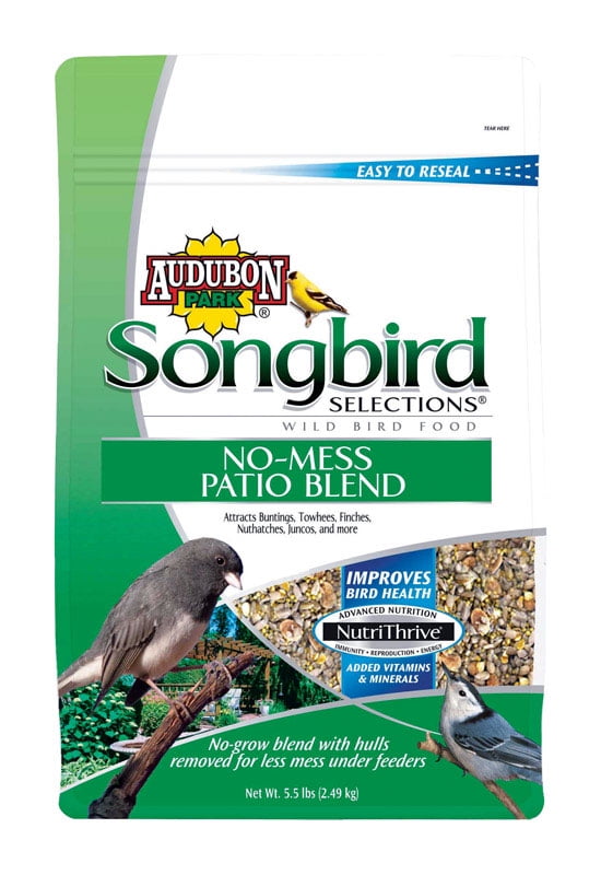 Songbird Selections 11987 No-Mess Patio Blend Wild Bird Food, 5.5-Pound ...