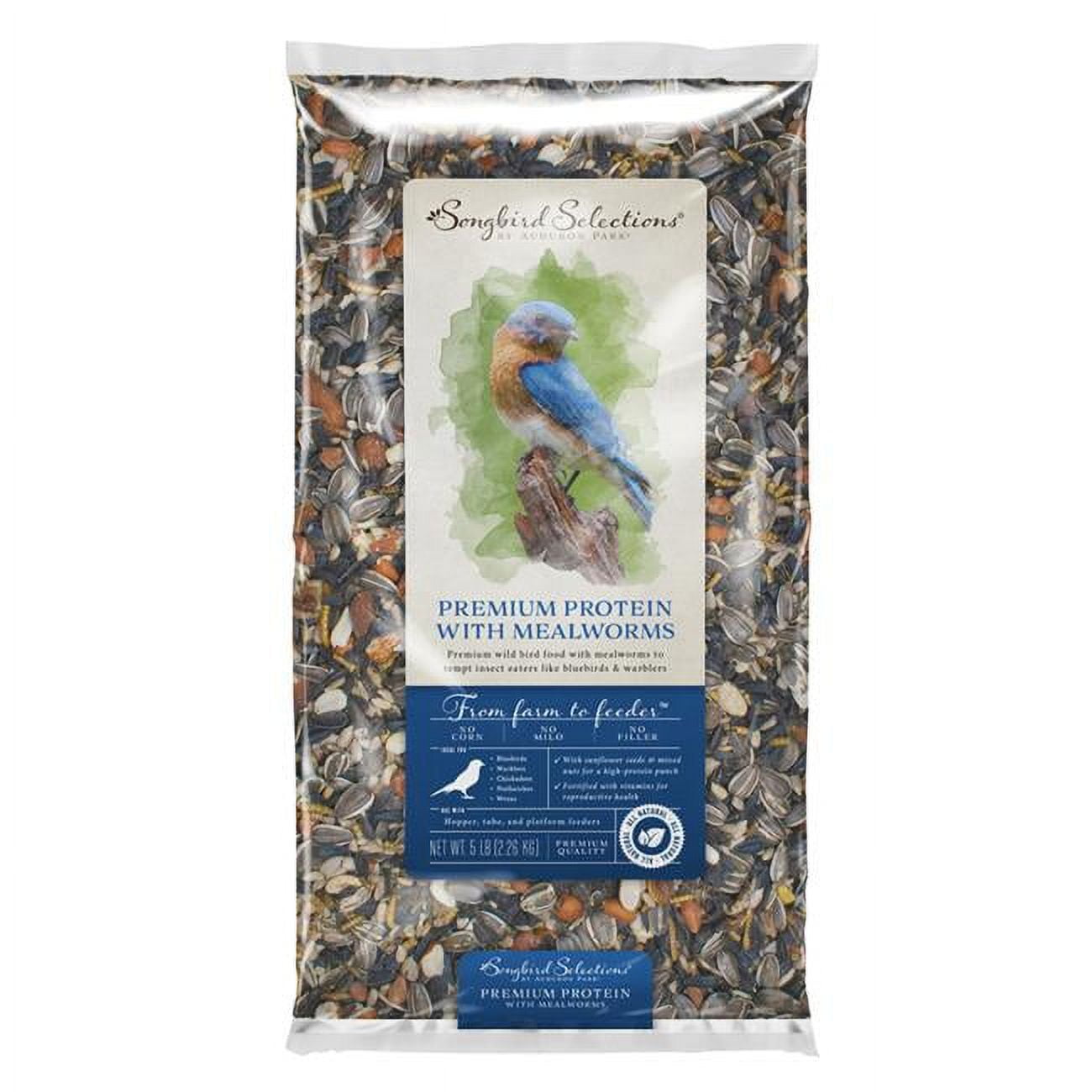 Songbird Selections Premium Protein with Mealworms Wild Bird Seed Wild ...