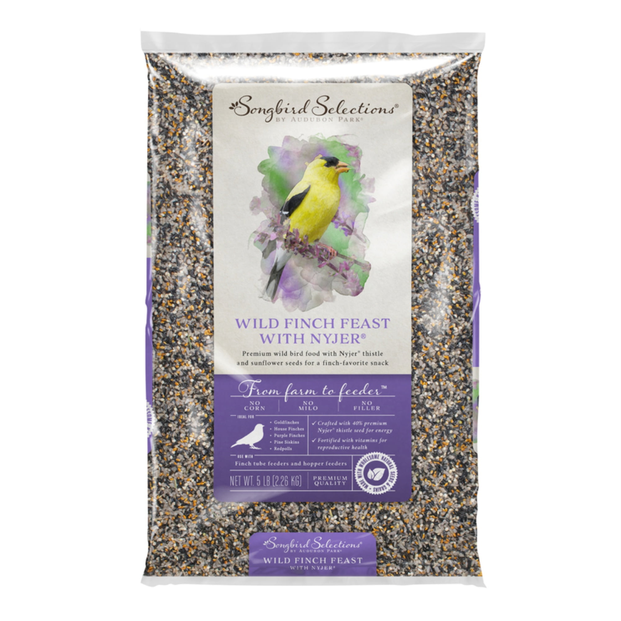 Global Harvest Foods, Bird Seed for Wild Finches, Nyjer Thistle and ...