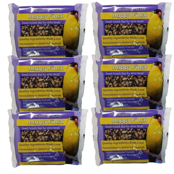 SONGBIRD TREATS Seed Cakes for Wild Birds, 6 Pack, 8 oz Each, Nyjer and ...