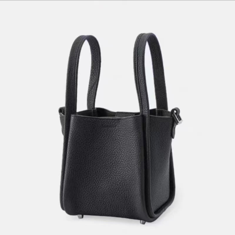 Songmont High-Quality Basket Series Genuine Leather Handheld Bucket Bag ...