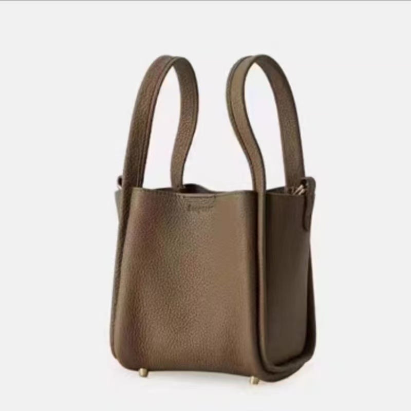 Songmont High-Quality Basket Series Genuine Leather Handheld Bucket Bag ...