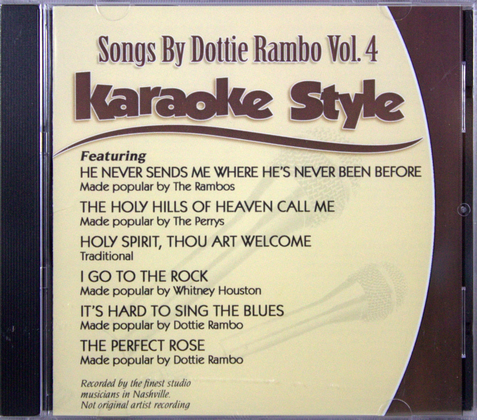 Songs By Dottie Rambo Volume 4 Christian Karaoke Style NEW CD+G Daywind ...