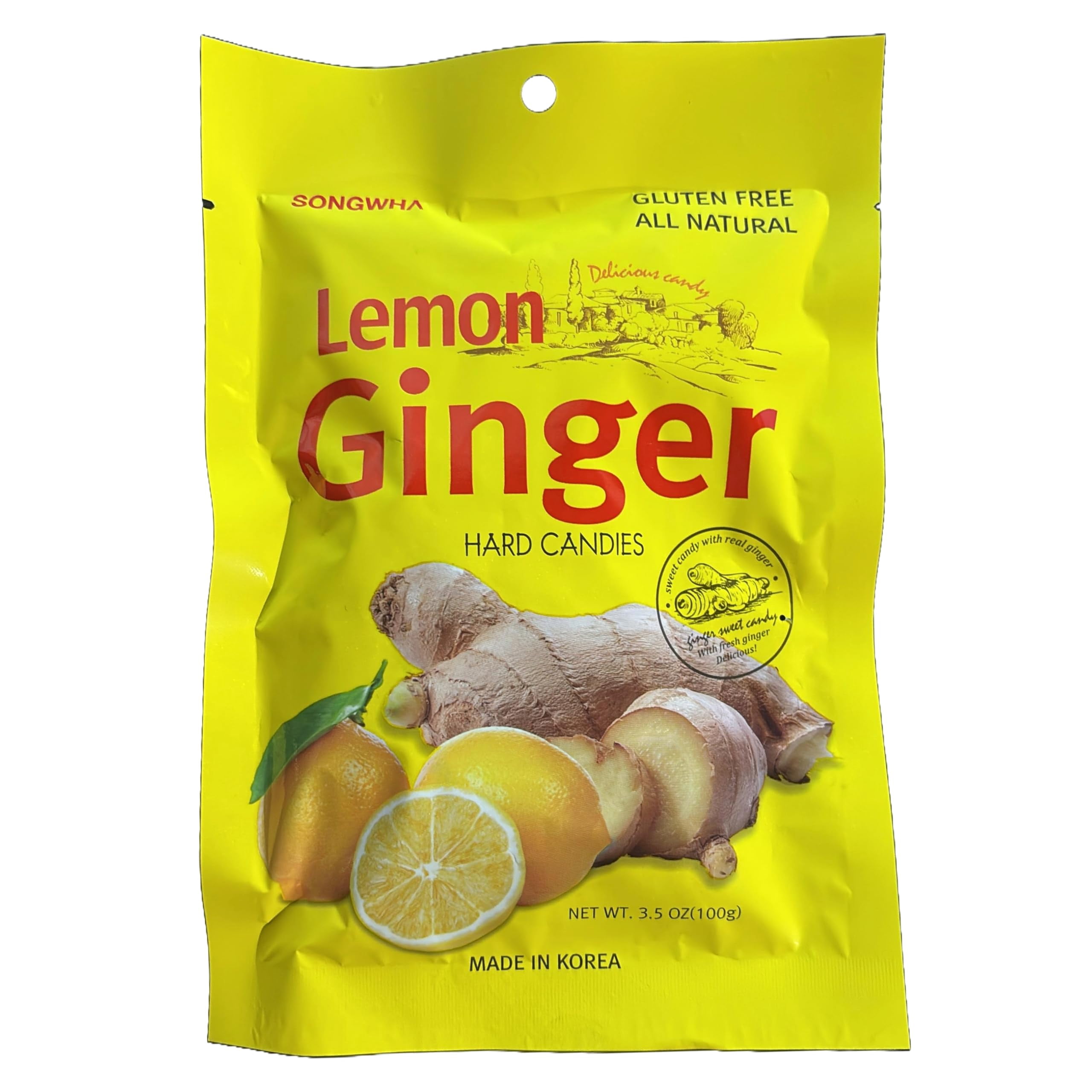 Songwha Lemon Ginger Hard ESF27 Candies, 3.5 Ounce (Pack of 3 ...