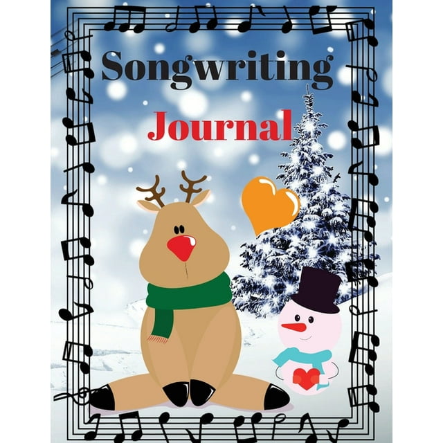 Songwriting Journal: Cute Music Composition Manuscript Paper for Little ...