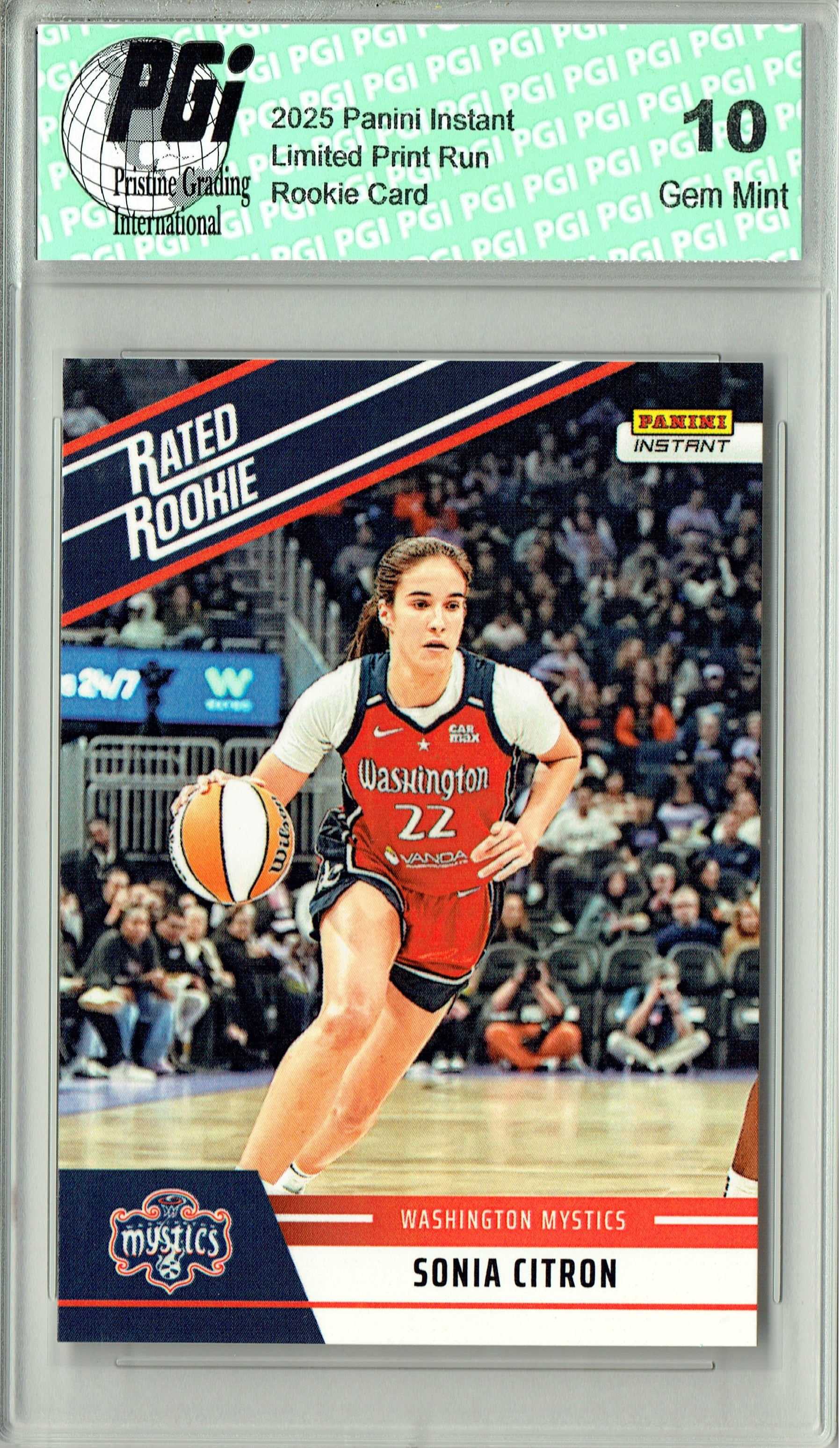 Sonia Citron 2025 WNBA Panini Instant #RRR2 Retro Rated Rookie Card PGI ...