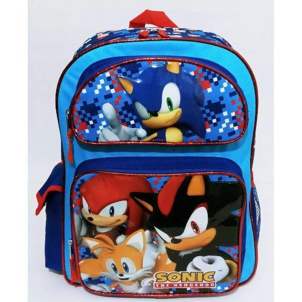 Sonic 16" Blue Backpack Full Size SuperSonic Knuckles - Walmart.com