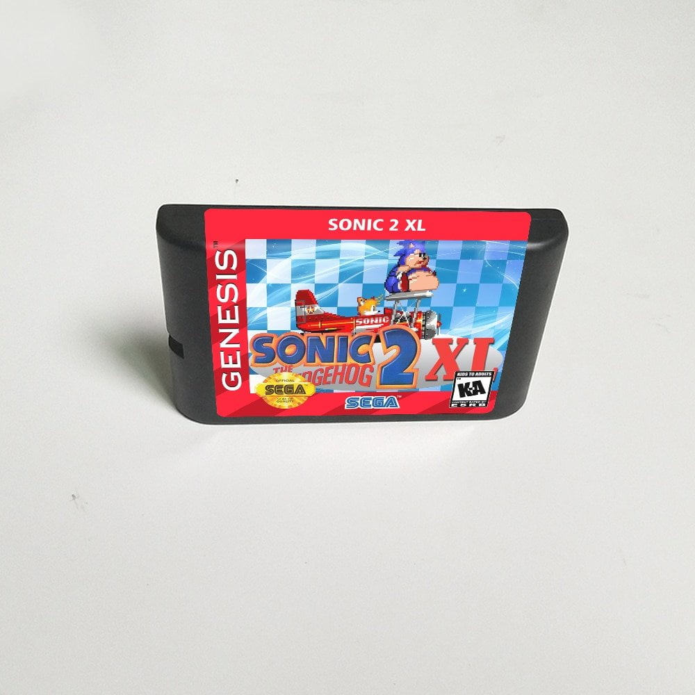 Sonic 2 XL Sega Genesis Mega Drive MD Cartridge - Walmart.com