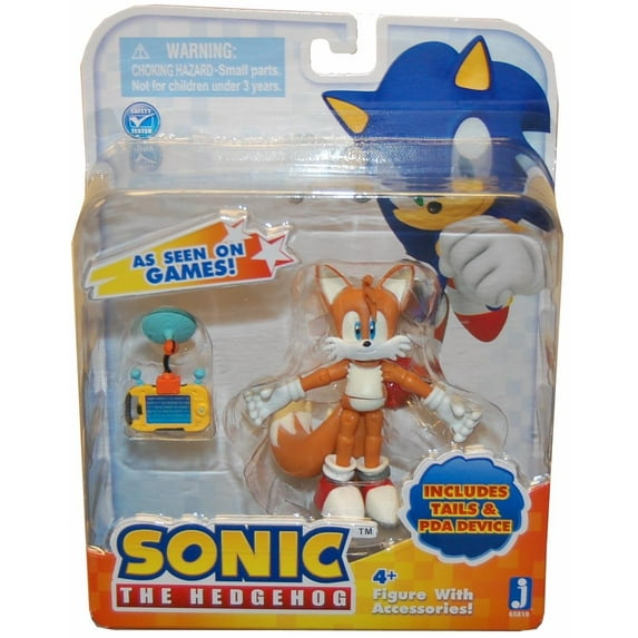 Sonic 3" Action Figure With Accessories Set Tails & Pda Device ...
